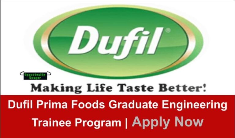 Dufil Prima Foods Graduate Engineering Trainee Program 2024 | Apply Now ...